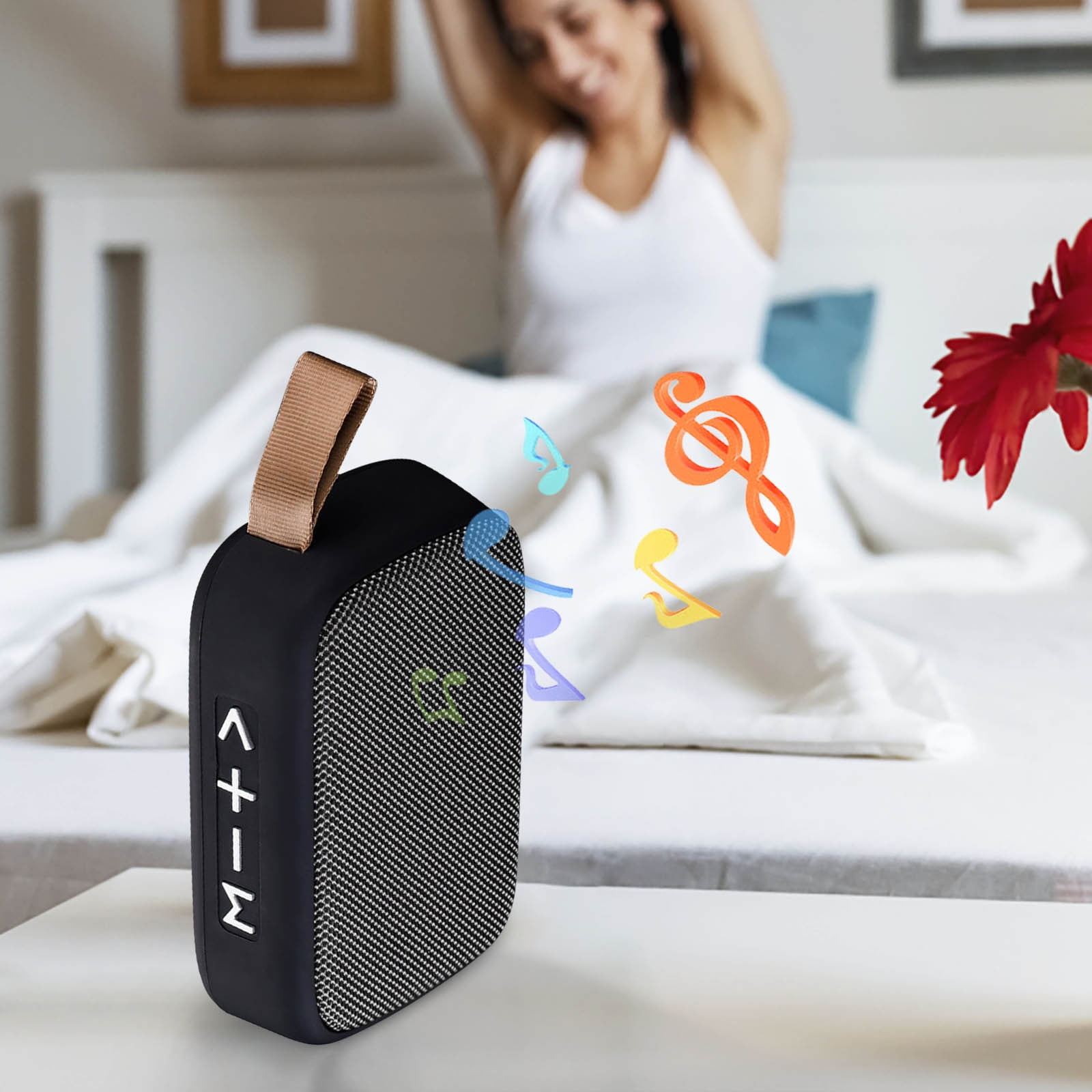 Portable Bluetooth Speaker 360 ° Shocking Surround Sound Speaker 24H ...