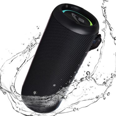Portable Bluetooth Speaker, Wireless Speaker with RGB Lights, Bluetooth ...