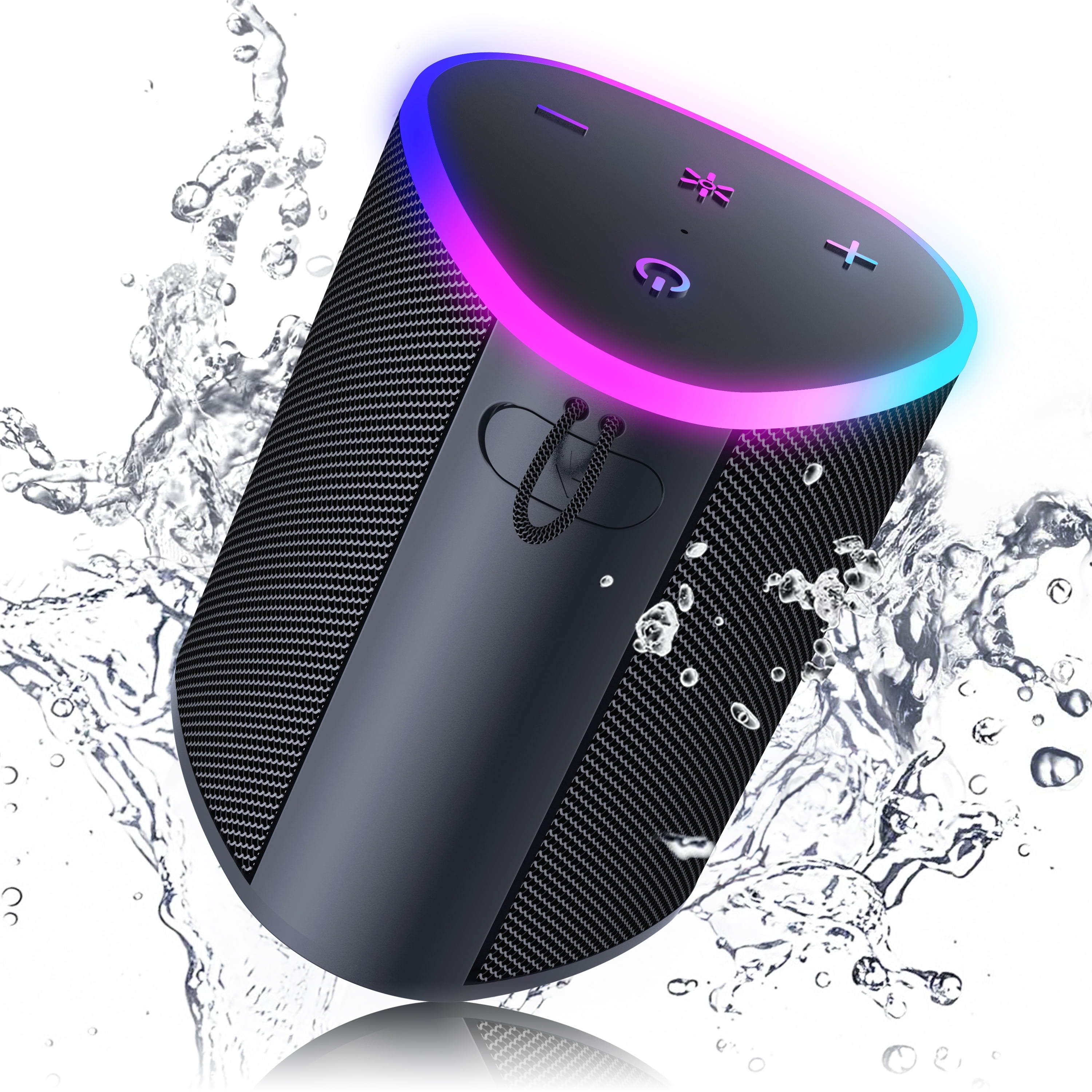 VEATOOL Portable Bluetooth Speaker, IPX5 Waterproof, Stereo Sound, 12H ...