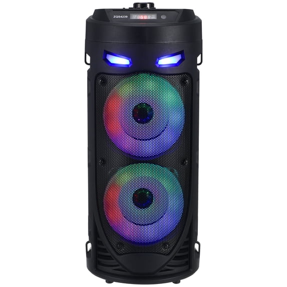 TOYMYTOY Portable Speaker with Multiple Connections and LED Lights for ...