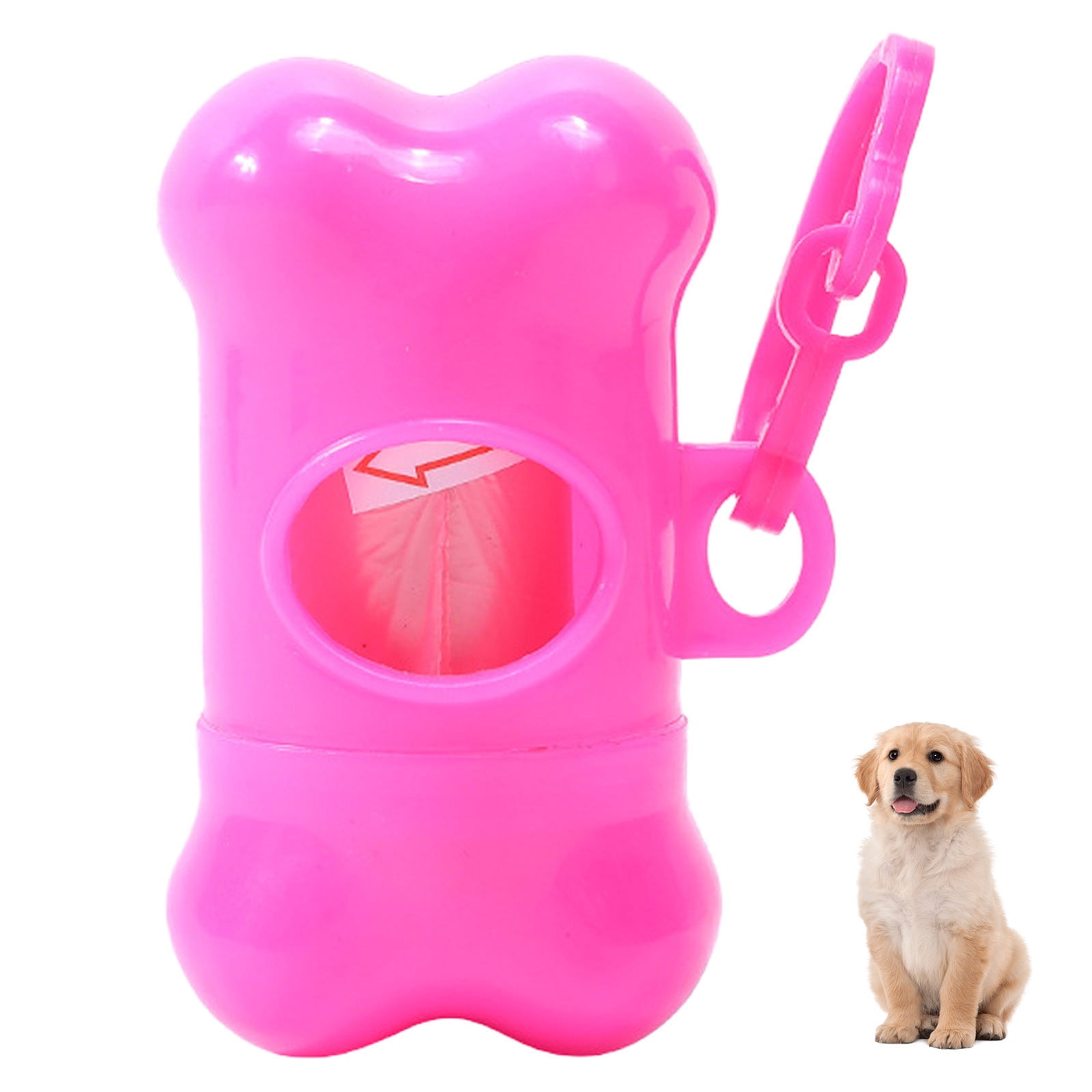 Portable Bone Shape Pet Pick Up Poop Bag Dispenser Waste Holder for ...