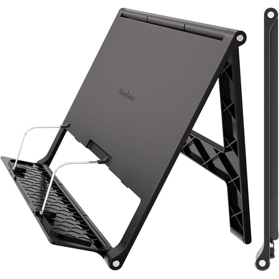 Portable Book Stand Free Angle Adjustable Book Holder for Thick ...