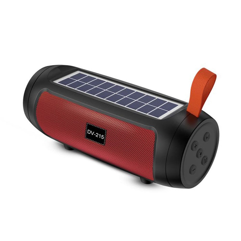 Portable Boombox Outdoor Speaker With Flashlight Card Slot Solar ...