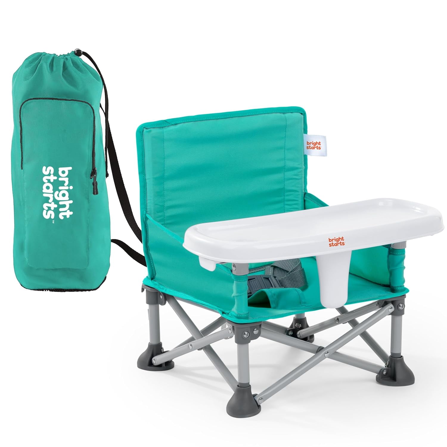 Portable Booster, Indoor/Outdoor Use, Floor Seat with Feeding Tray ...