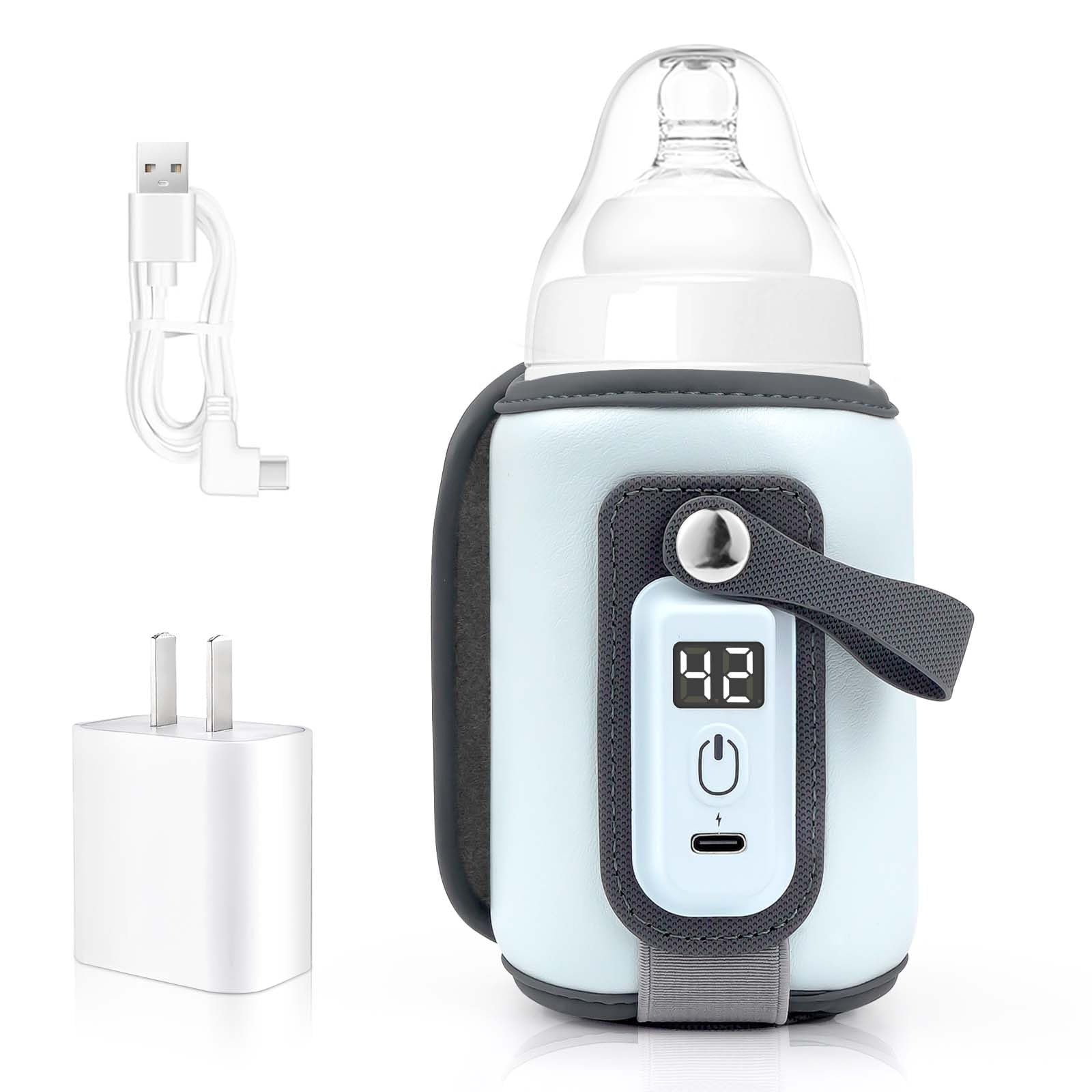 Portable Bottle Warmer, Baby Milk Warmer for All Bottles, Rapid Heating ...