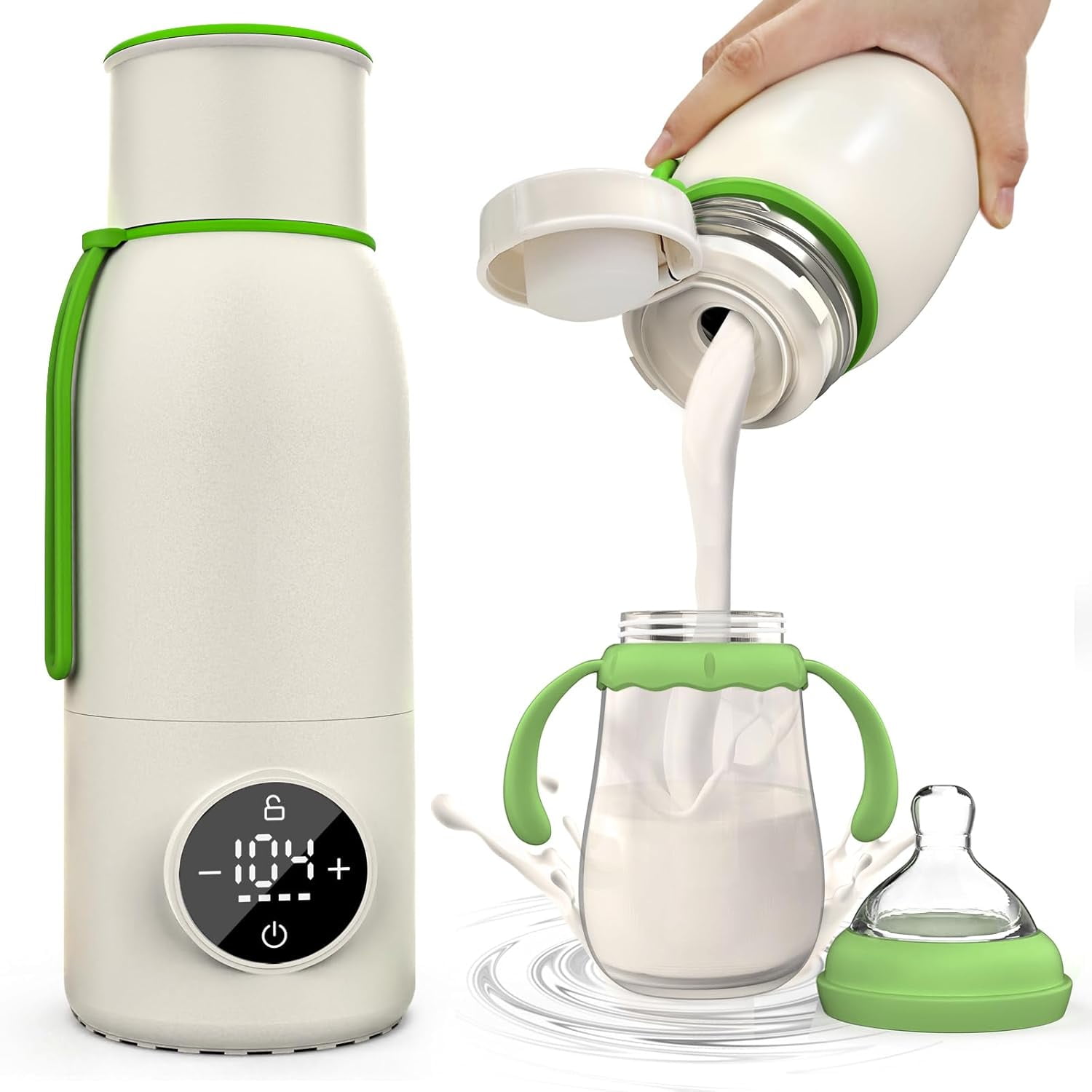 Portable Bottle Warmer for Travel, Baby Portable Milk Warmer 4Min Fast ...