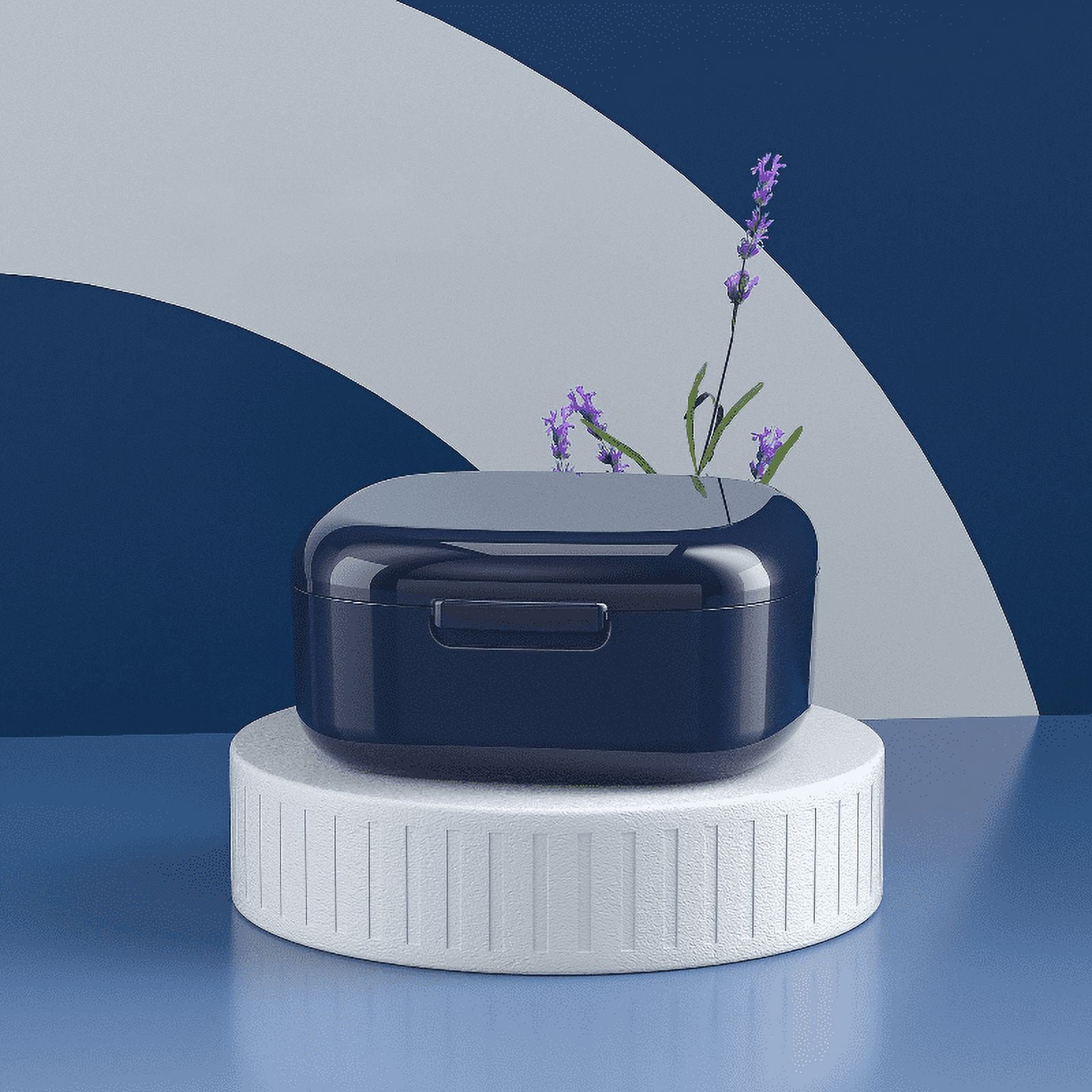 Portable Braces Box Denture Storage Cleaning Soak Mouth Guard Container ...