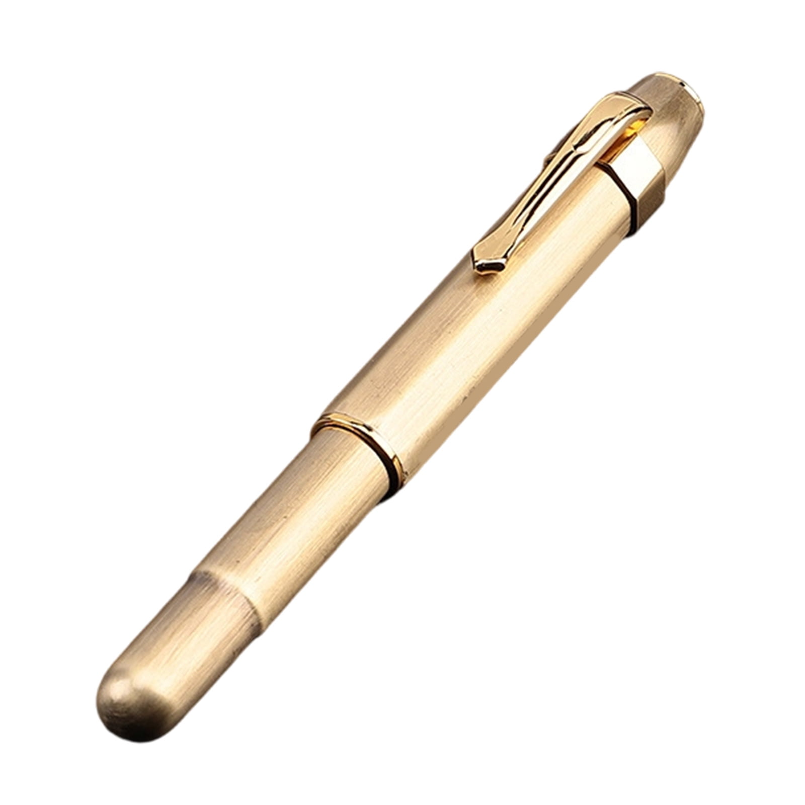 Portable Brass Pocket Size Pen Retro Metal Construction Refillable Inks ...
