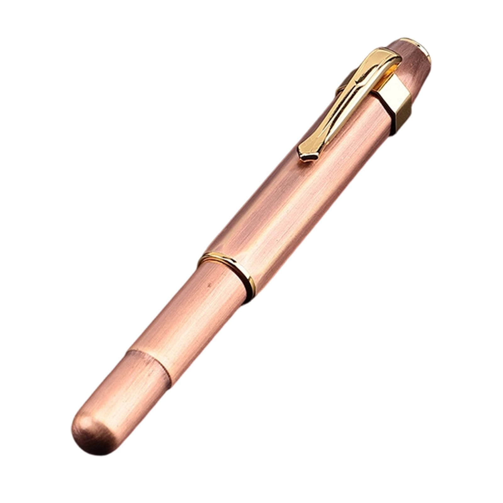 Portable Brass Pocket Size Pen Retro Metal Construction Refillable Inks ...