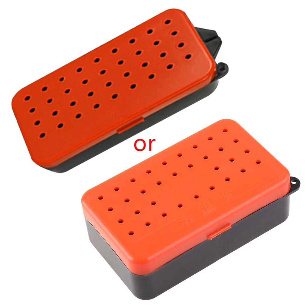 Portable Breathable Fishing Live Baits Container Holder Box Worms Lures ...
