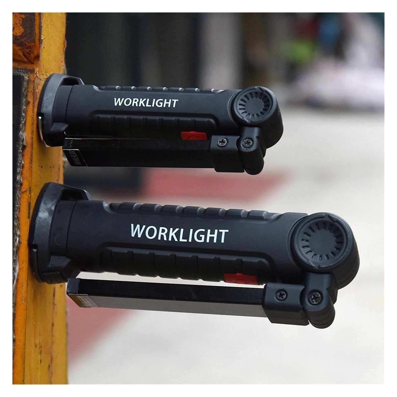 Portable Bright COB LED Lights USB Charging Magnet Lamp Red Light ...