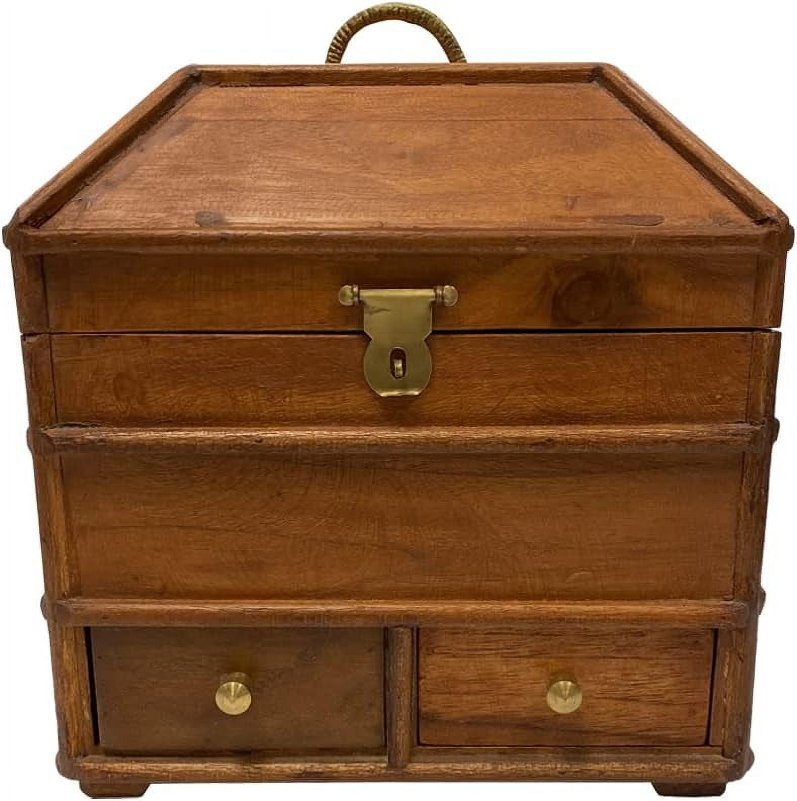 Portable British Campaign Chest- Antique Reproduction - Walmart.com