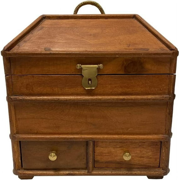 Portable British Campaign Chest- Antique Reproduction - Walmart.com