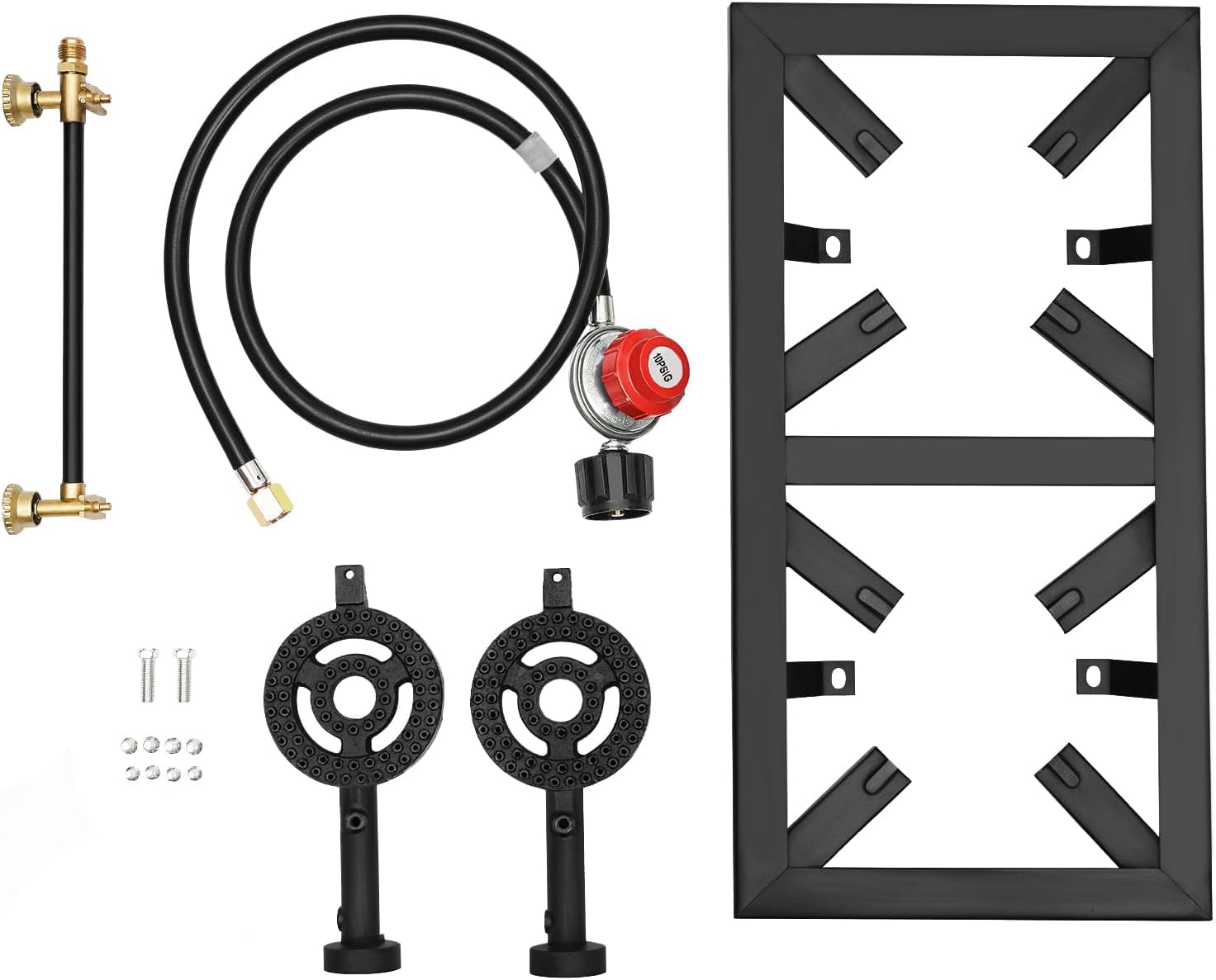 Portable Burner Outdoor Gas Stove Propane Cooker with Adjustable 0 ...