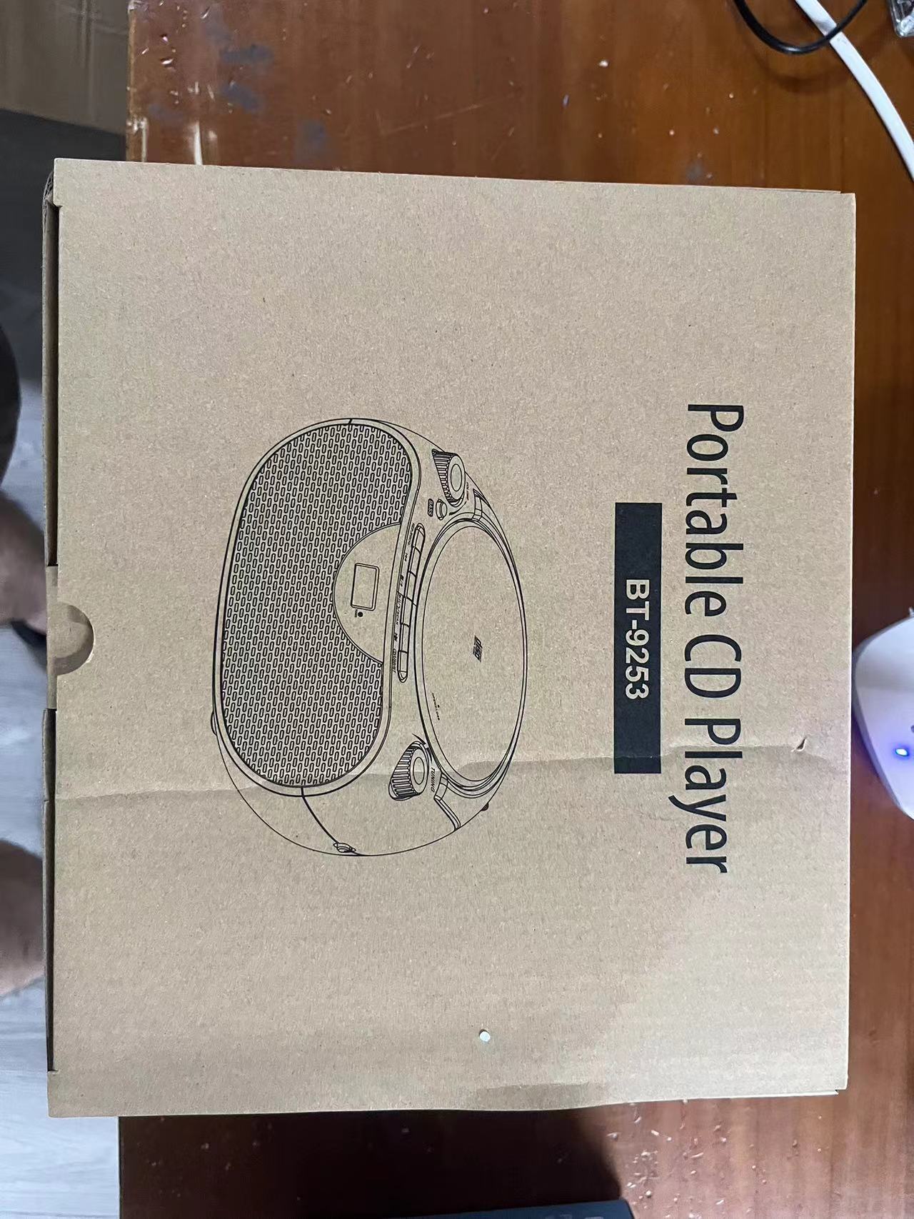 Portable CD Boombox with Bluetooth, USB,AUX,AM/FM Radio,LCD Display ...