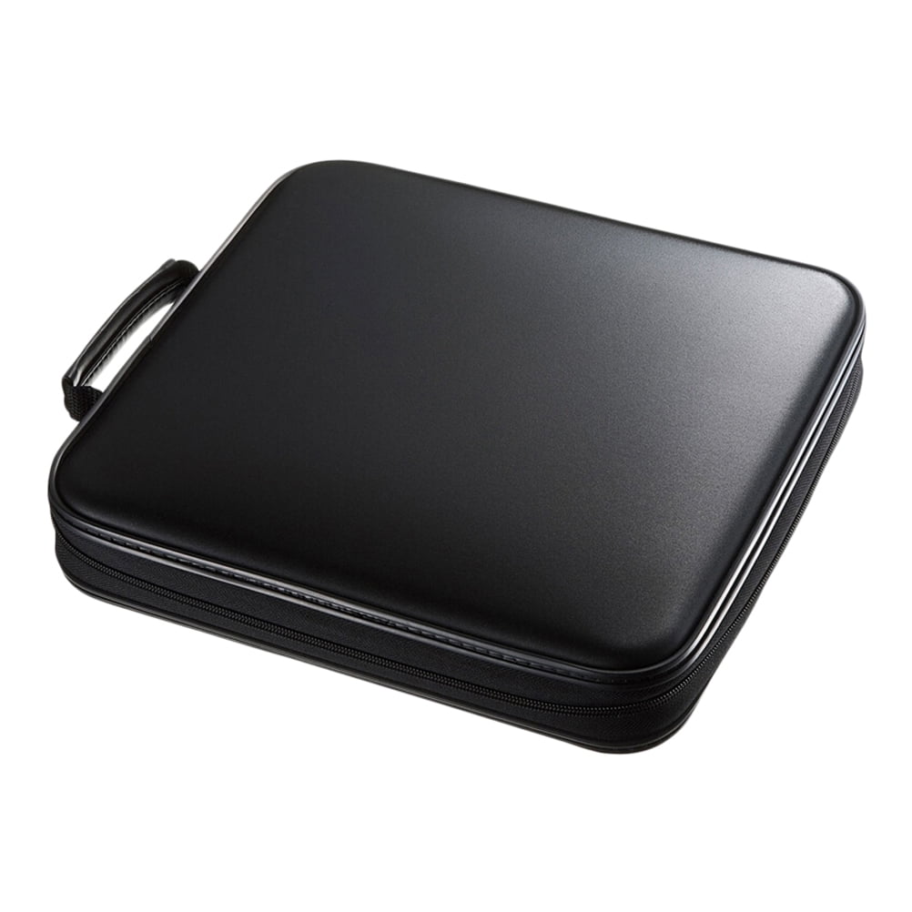 Portable CD Case 160 Capacity DVD Storage Organizer CD Booklet Binder ...