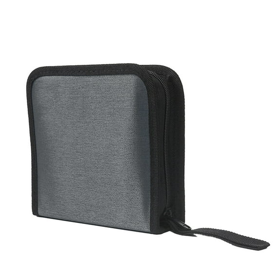 Portable CD Case- 40 Capacity Mercerized Fabric CD Storage Bag Holder ...