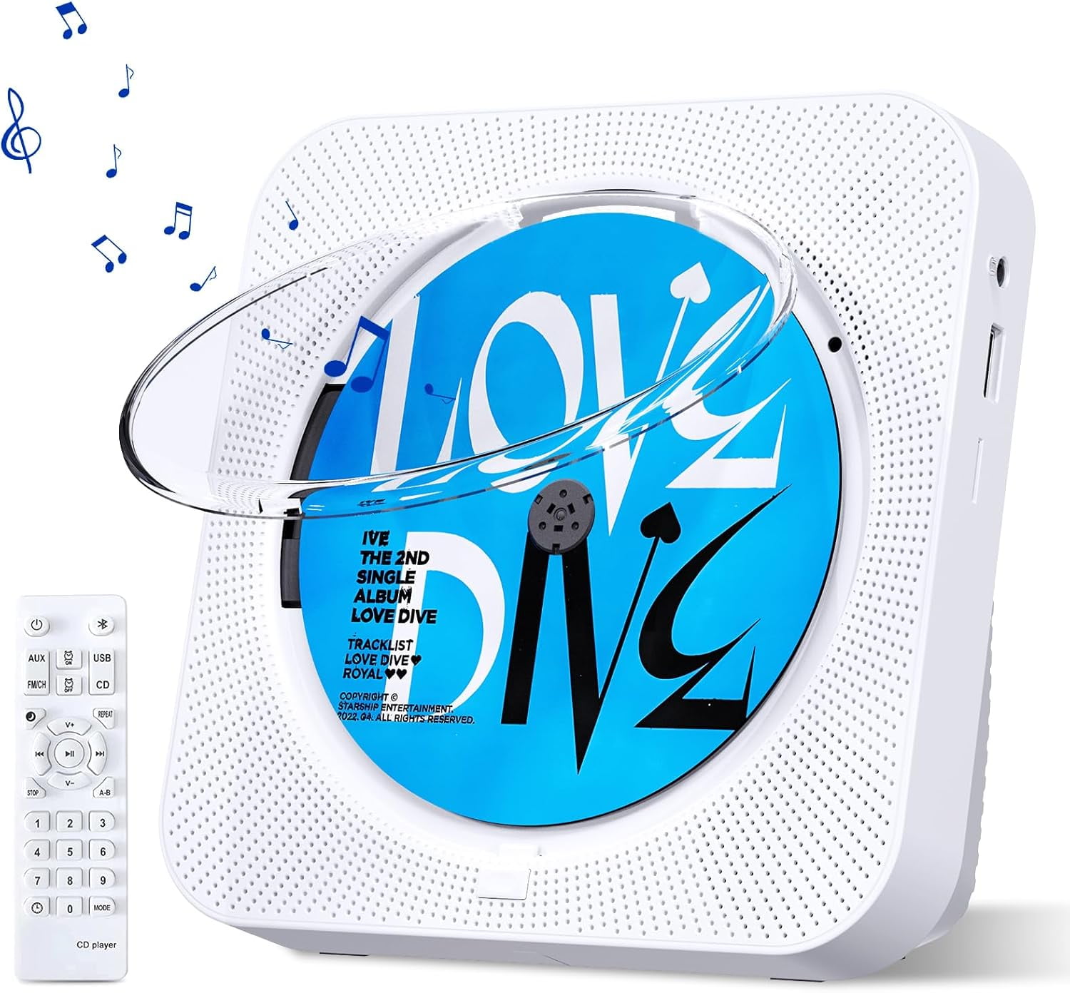 Portable CD Player with Bluetooth Desktop CD Player for Home CD Music ...