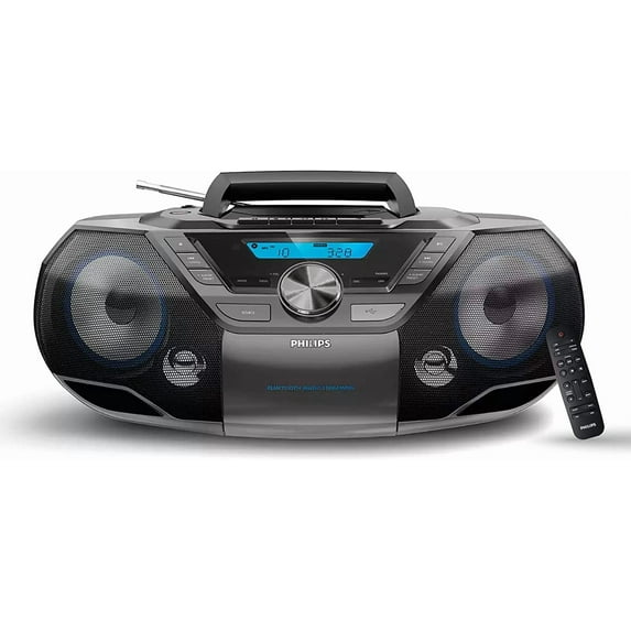 Portable CD Player Boombox Bluetooth with Cassette Player All in one ...