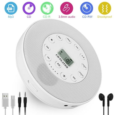 Maite Bluetooth CD Player with FM Radio, Remote, USB & Aux Port ...