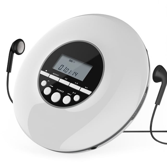 Portable CD Player MP3 Music Player with Stereo Earbuds and Bluetooth ...