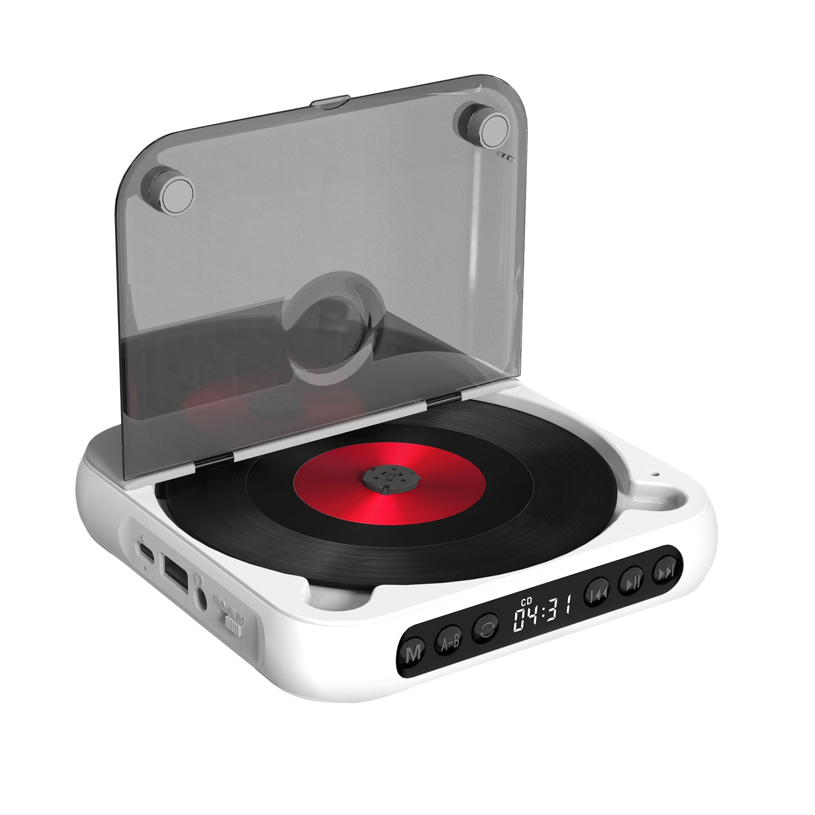 Portable CD Player, V5.3 Wireless Walkman CD Player Anti-Skip ...