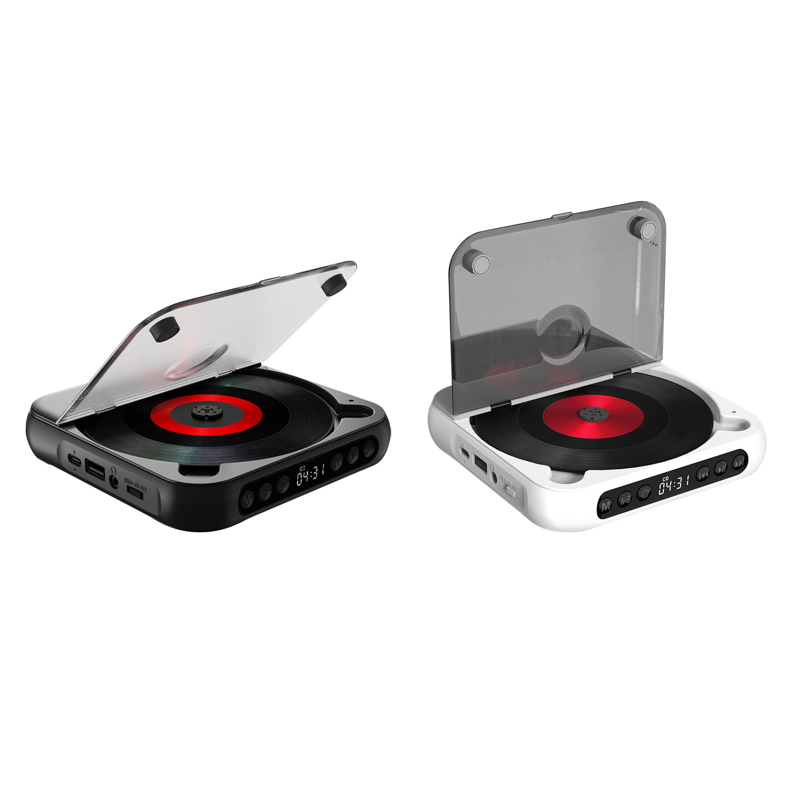 Portable CD Player, V5.3 Wireless Walkman CD Player Anti-Skip ...