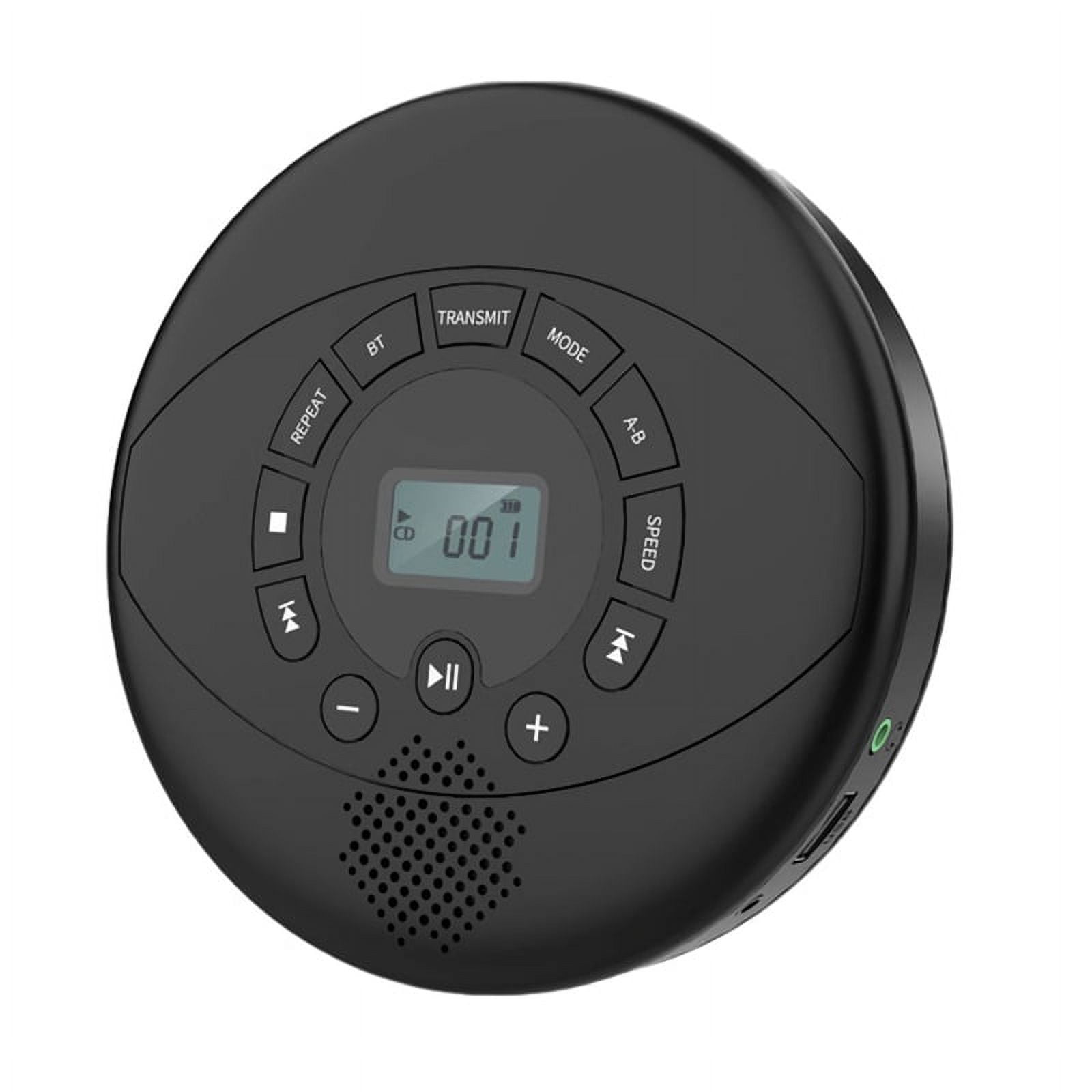 Portable CD Player Bluetooth CD Built-in Speaker Rechargeable CD Player ...