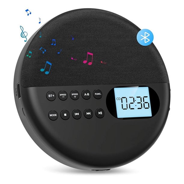 Portable CD Player and MP3 Player with Anti Skip Protection and Dual ...