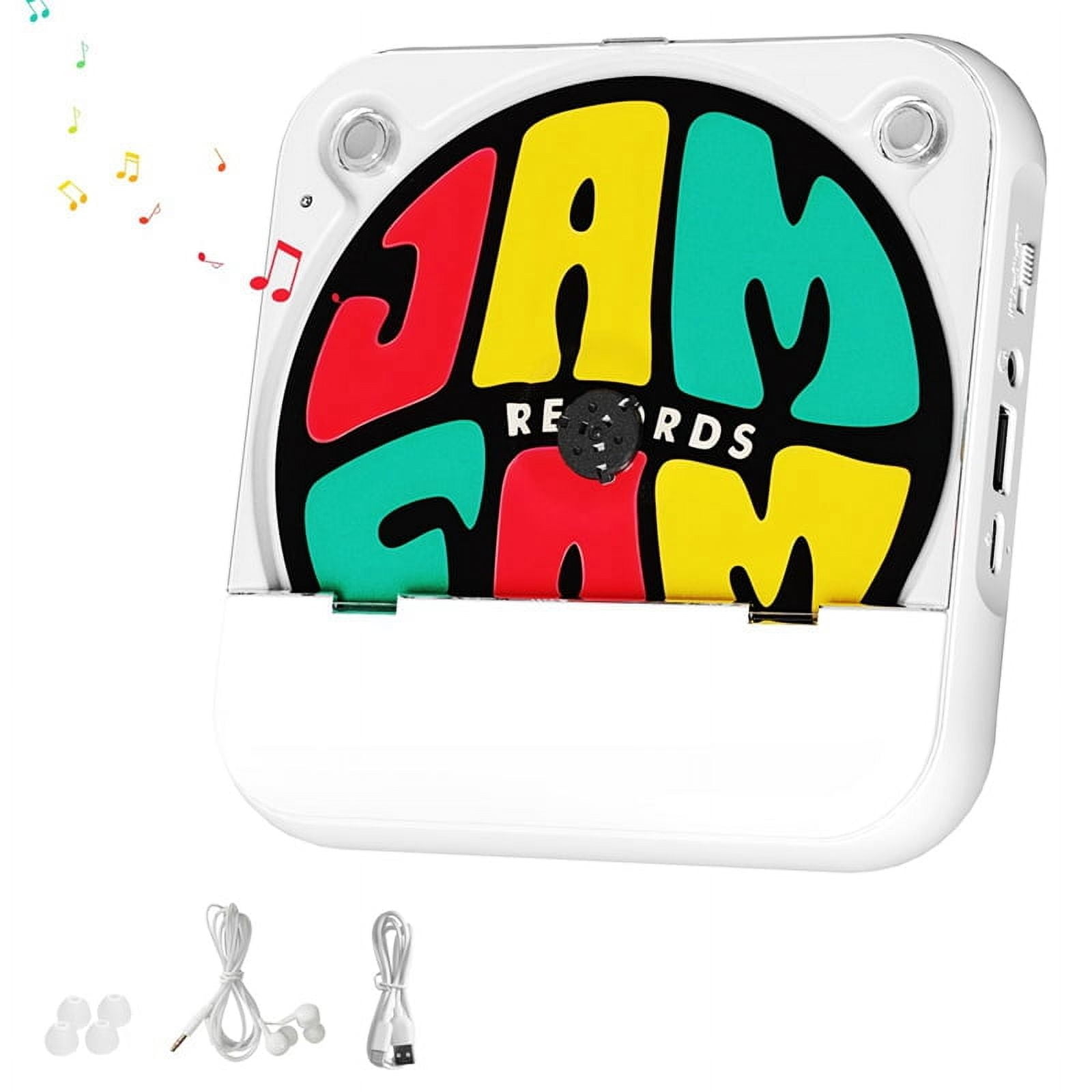 Portable CD Player with Bluetooth, Rechargeable CD Player, Built-in ...