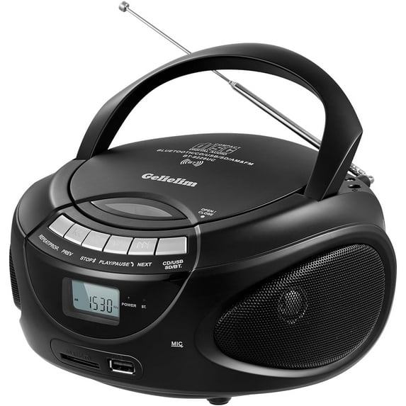 Portable CD Players for Home, CD Boombox with AM/FM Stereo Radio ...