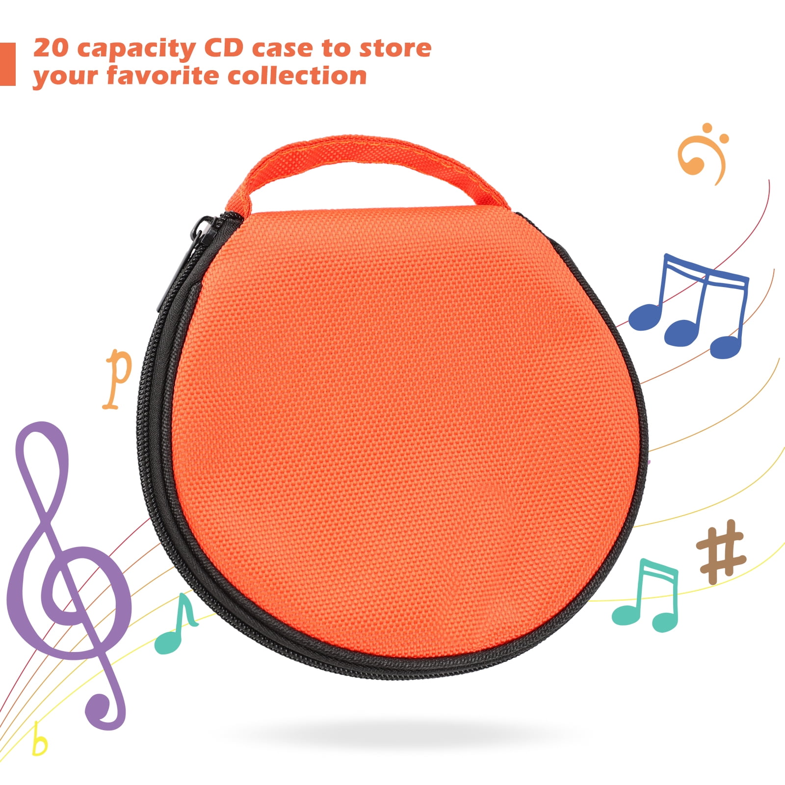 Portable CD Storage Case Bag,VCD/ DVD Disc Holder Small Album Box ...