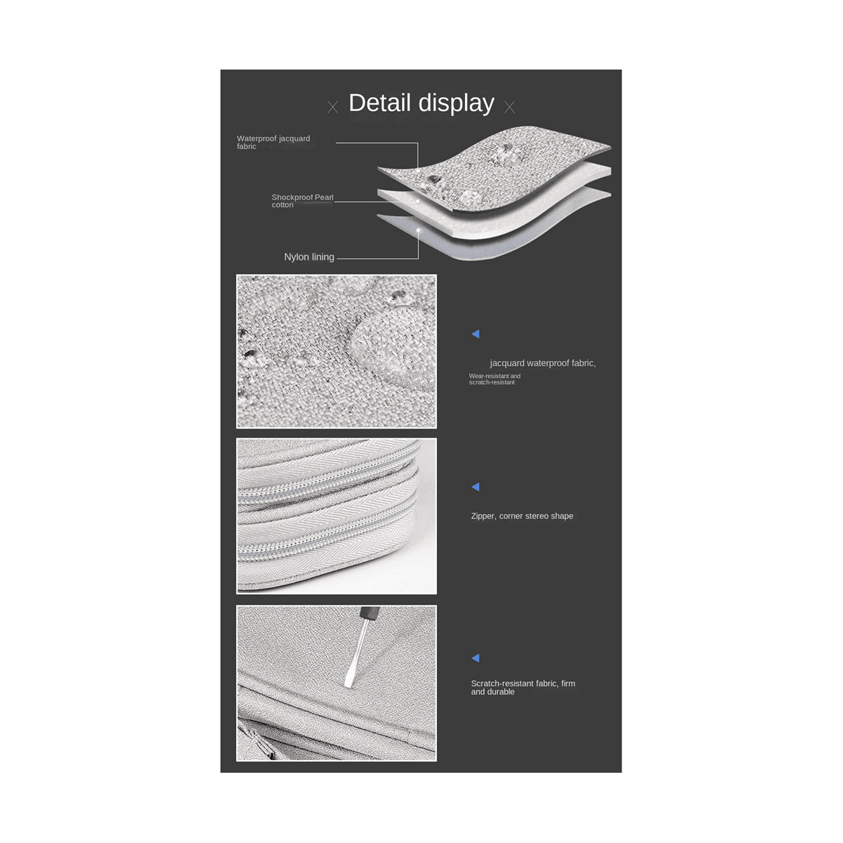 Portable Cable Storage Case Waterproof USB Data Line Charger Plug ...