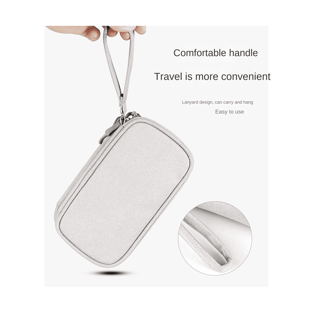 Portable Cable Storage Waterproof Case USB Data Line Charger Plug ...