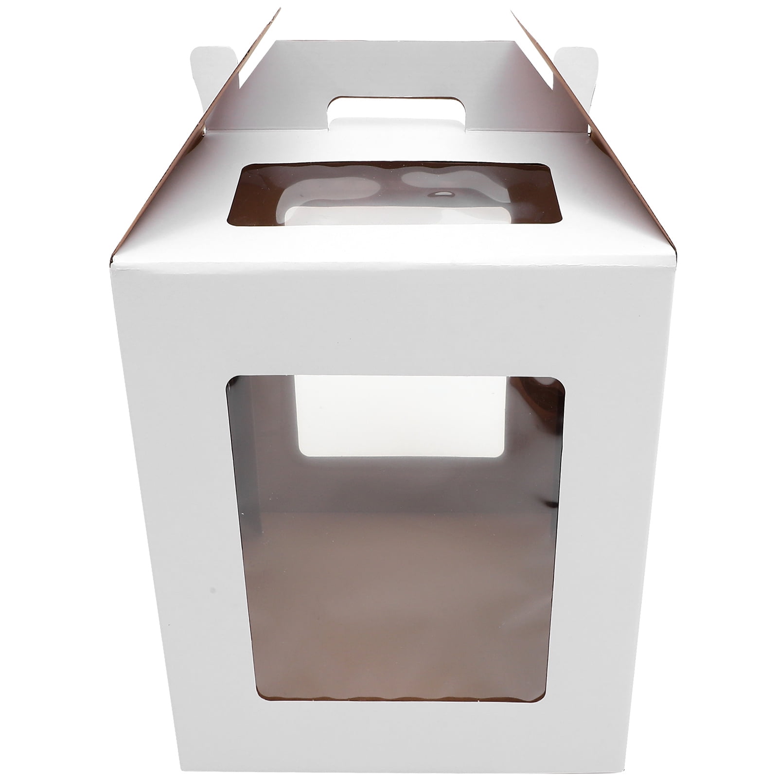 Portable Cake Box Packaging Boxes Birthday Christmas White Paper ...