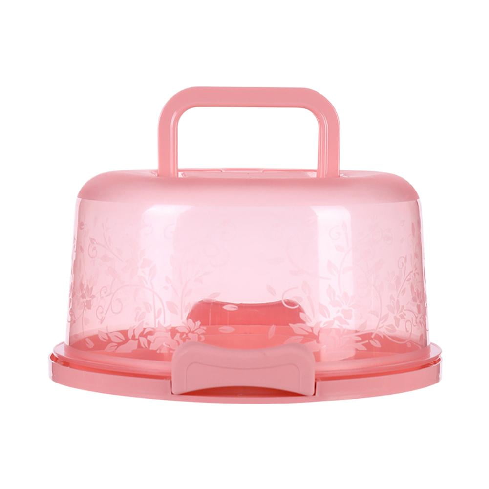 Portable Cake Box With Handle Food Cake Packing Box With Lid Outdoor ...