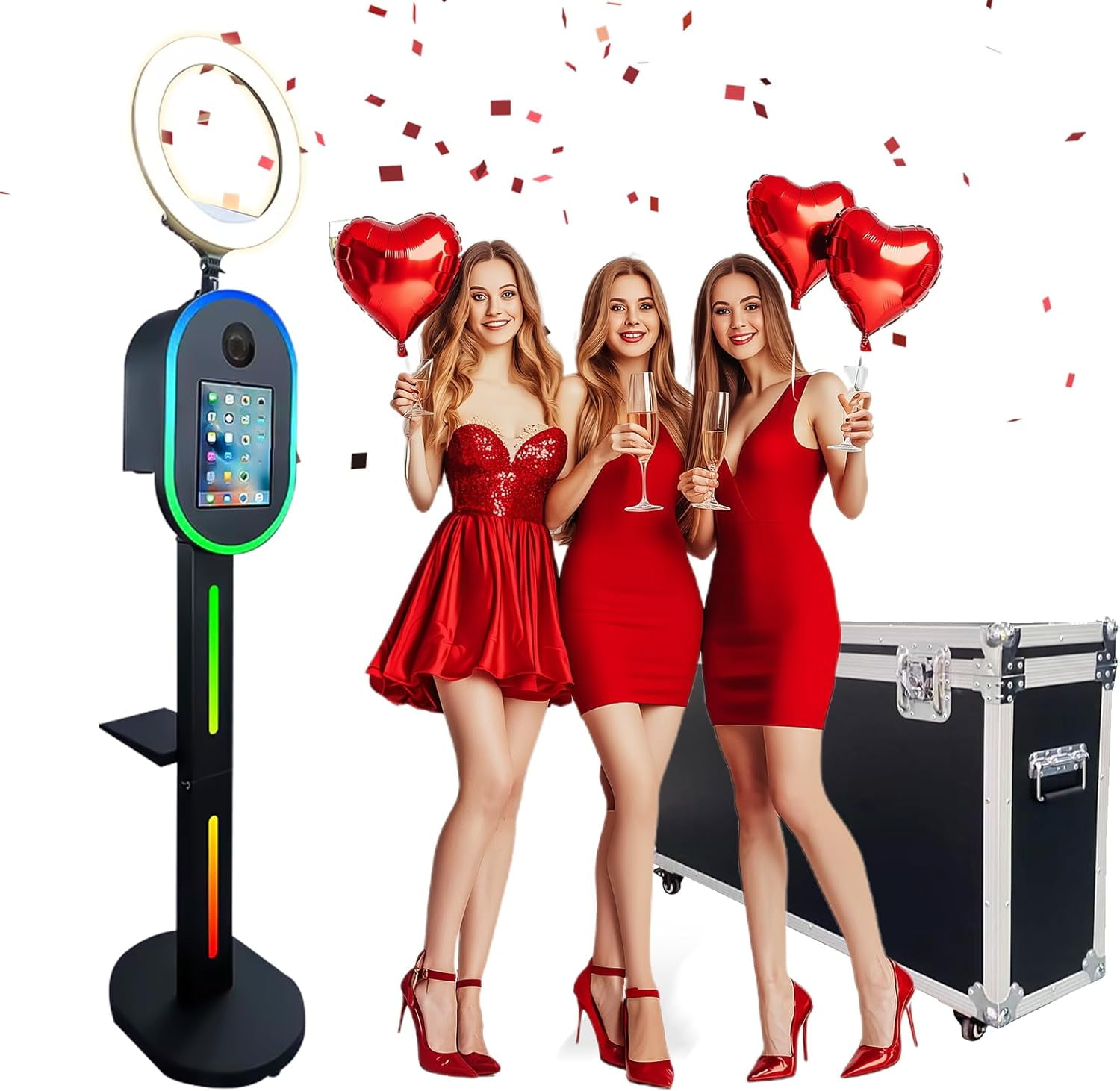 Portable Camera Photo Booth Machine Compatible iPad 10.2"-12.9" with ...