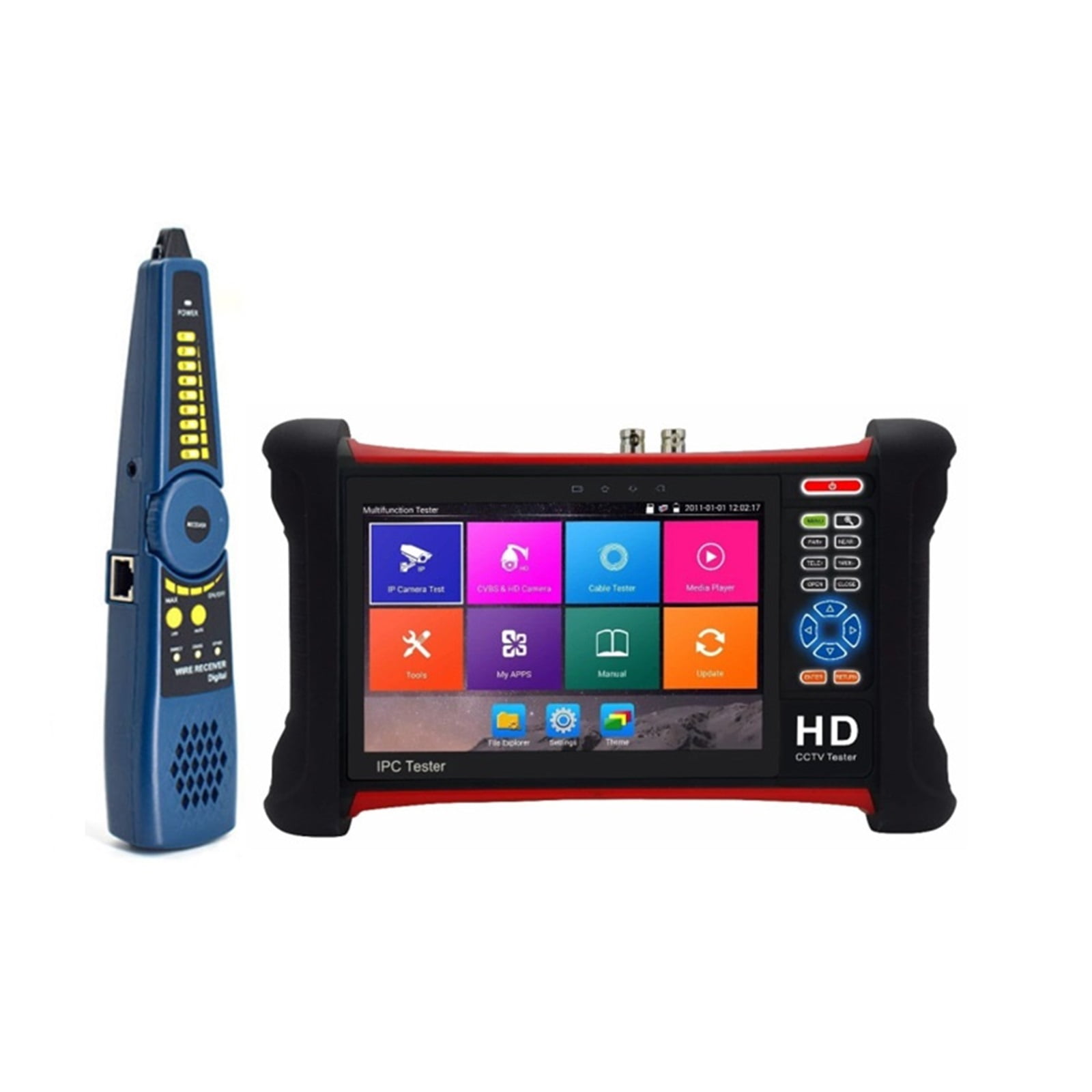 Portable Camera Tester, 7 Inch IP Camera Tester Security CCTV Tester ...