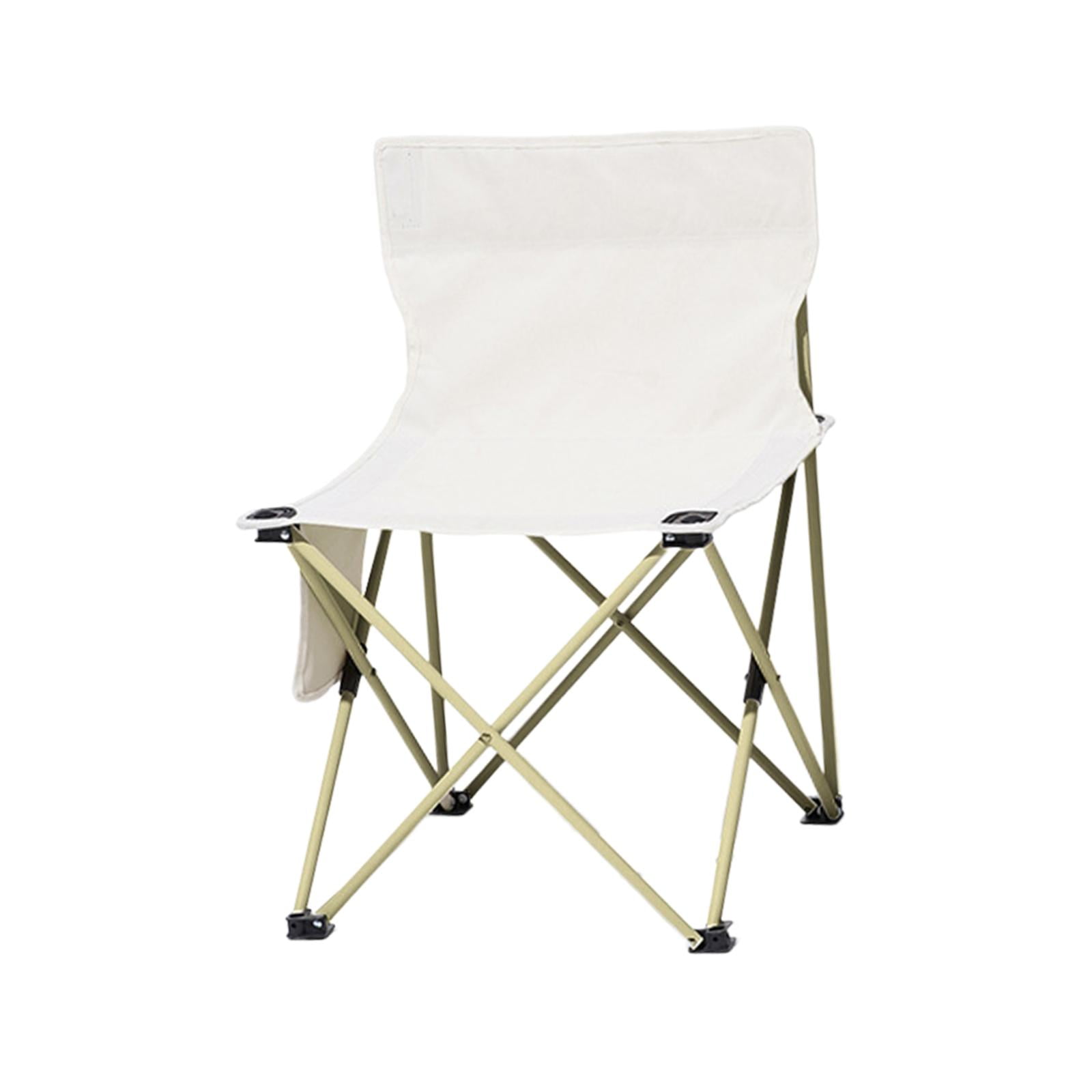 Portable Camping Chair Fishing Chair Lightweight Holds 400lbs Backrest ...