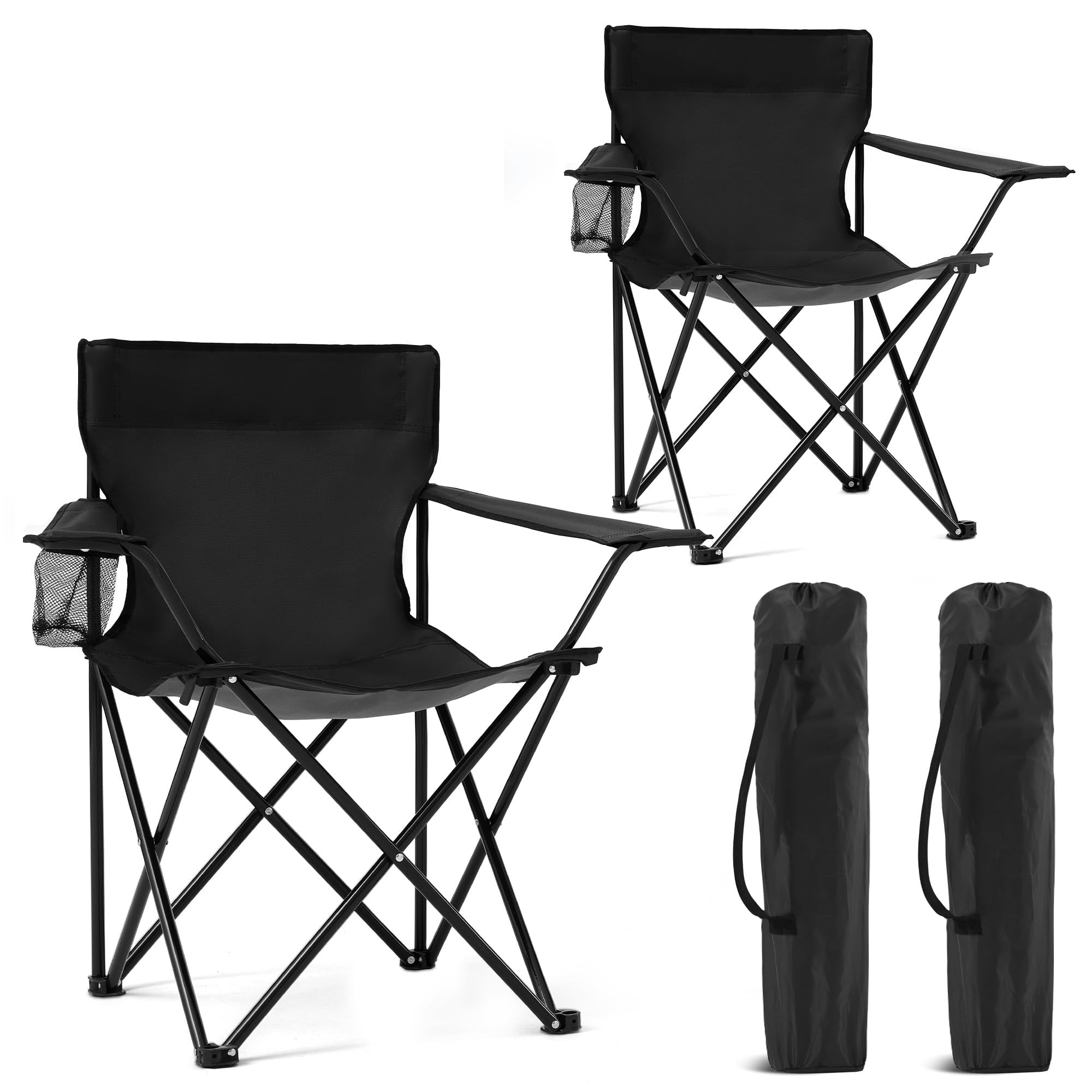 Portable Camping Chairs Folding Lawn Chair Outdoor Lightweight Beach ...