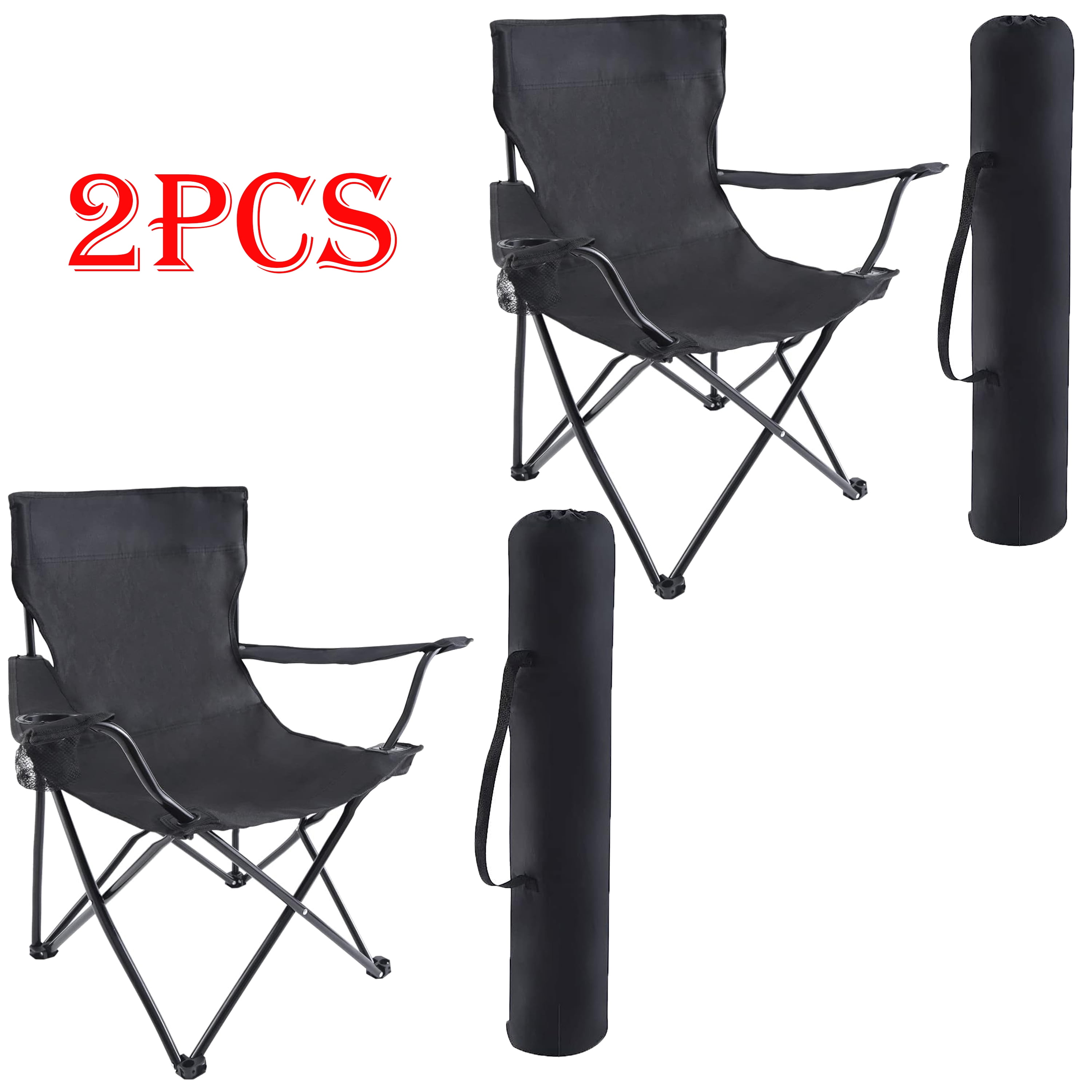 Portable Camping Chairs Outdoor Folding Camp Chair for Outside, Picnic ...