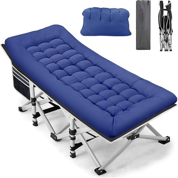Portable Camping Cot, Sleeping Cots for Adults, Extra Wide Heavy Duty ...