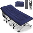 Portable Camping Cot, Sleeping Cots for Adults, Extra Wide Heavy Duty ...