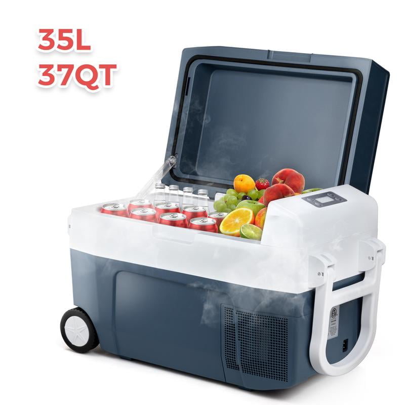 Portable Camping Fridge - Xbeauty 48QT Solar-Powered Cooler for ...