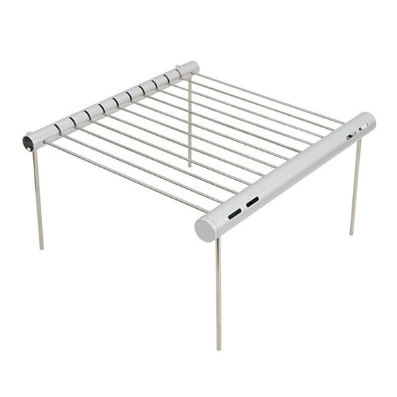 Folding Charcoal Grill Stainless Steel Fire Pit Portable Camping Stove ...