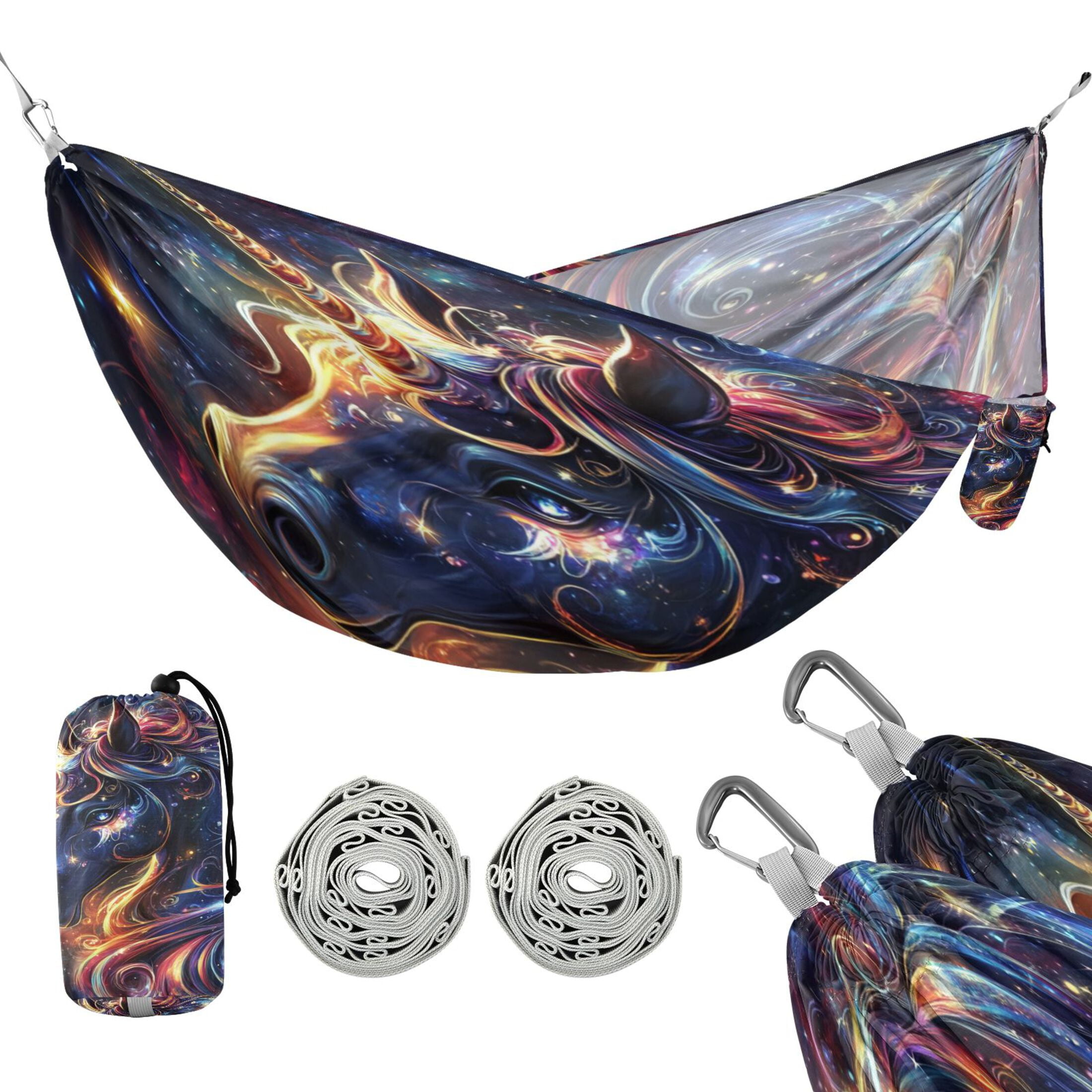 Portable Camping Hammock 300lb Capacity Single Travel Hammock Foldable Design for Backpacking ...