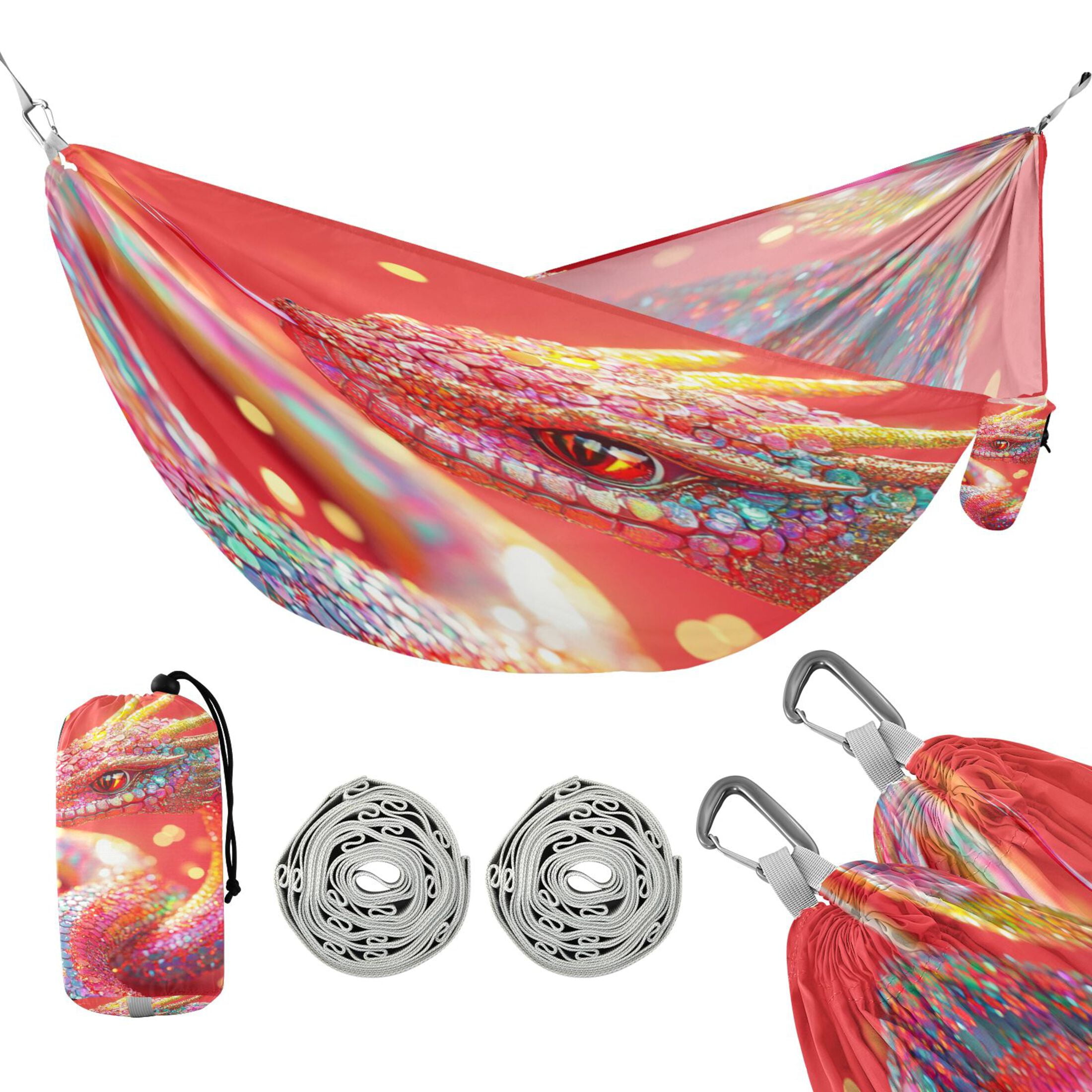 Portable Camping Hammock 300lb Capacity Single Travel Hammock Foldable ...