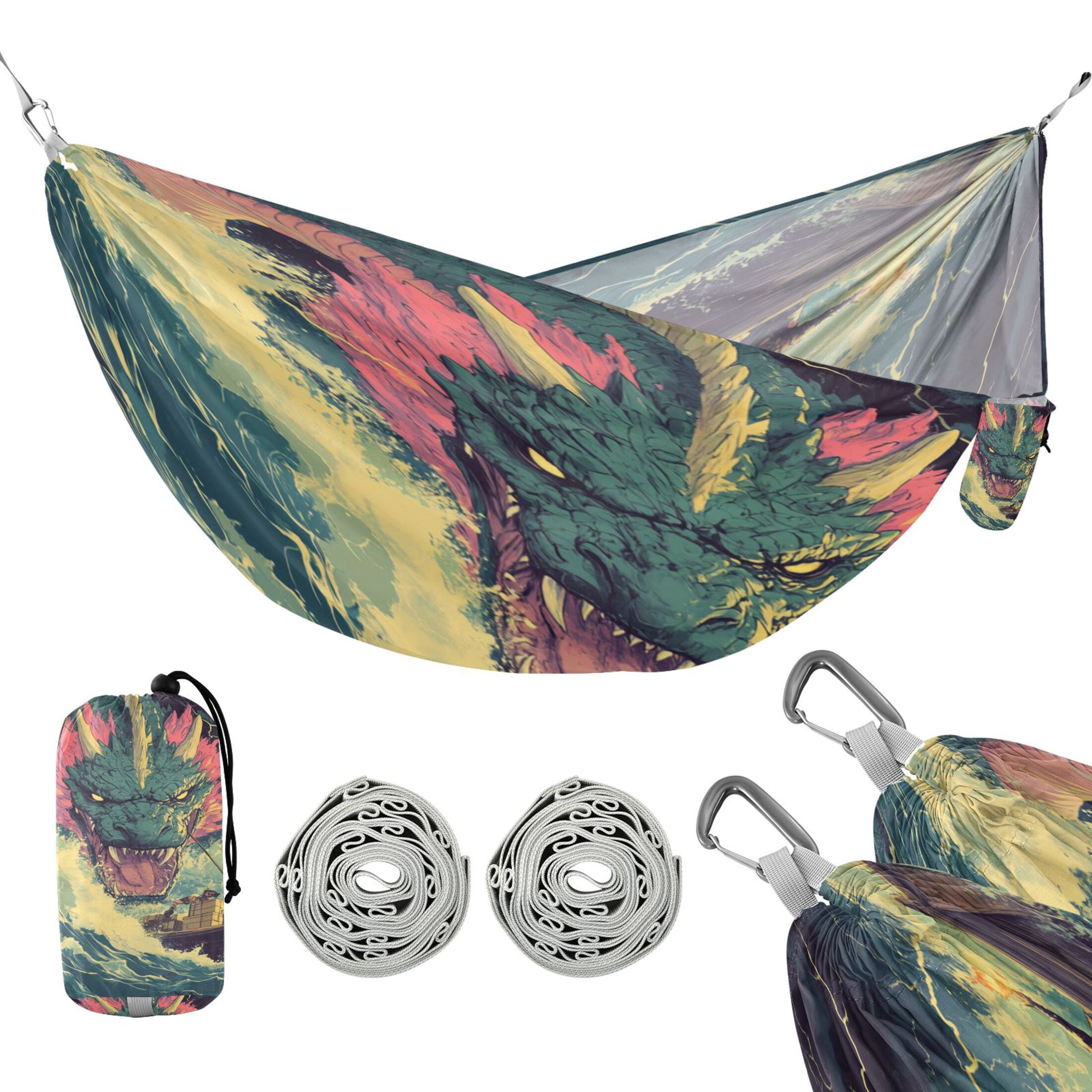 Portable Camping Hammock 300lb Capacity Single Travel Hammock Foldable ...