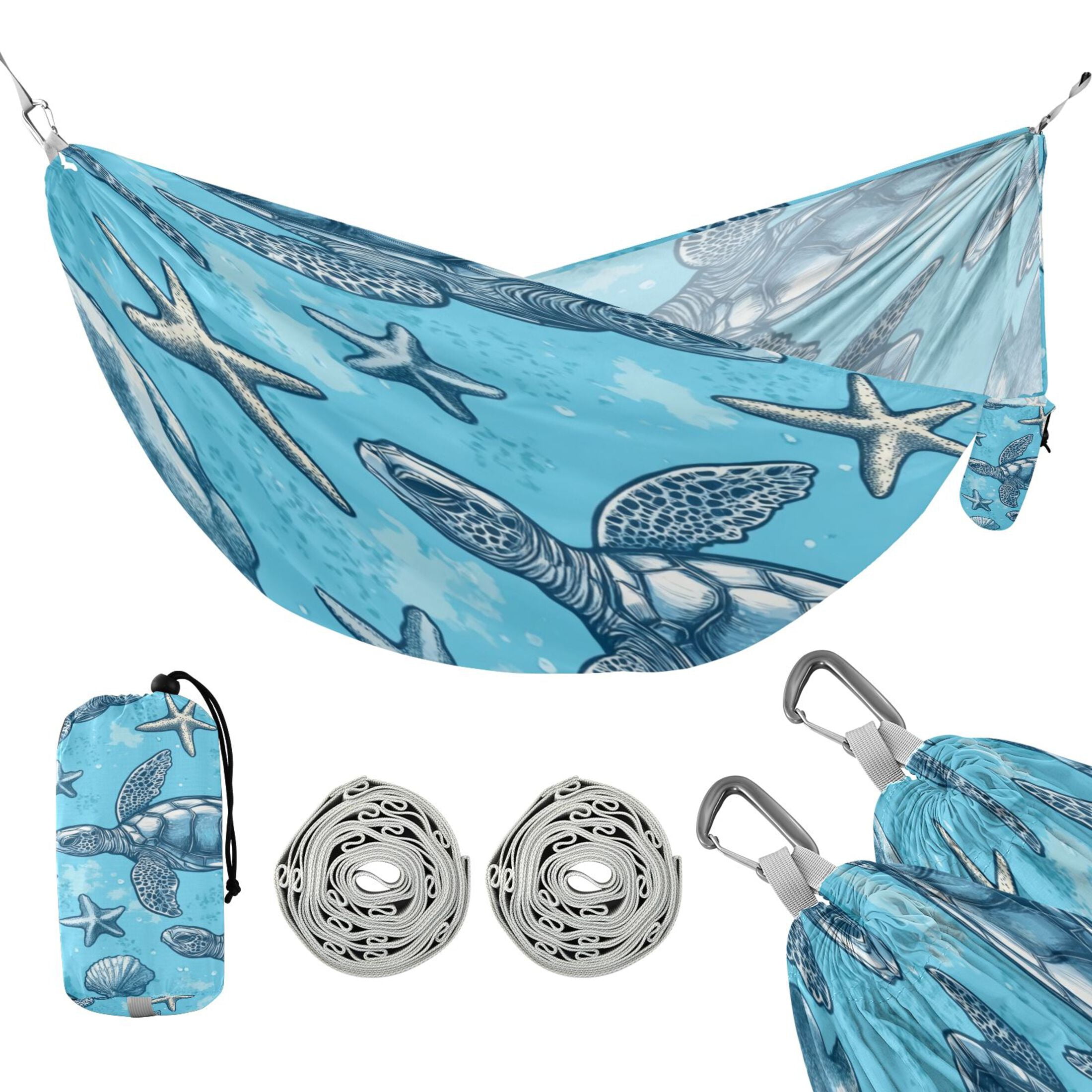 Portable Camping Hammock 300lb Capacity Single Travel Hammock Foldable ...