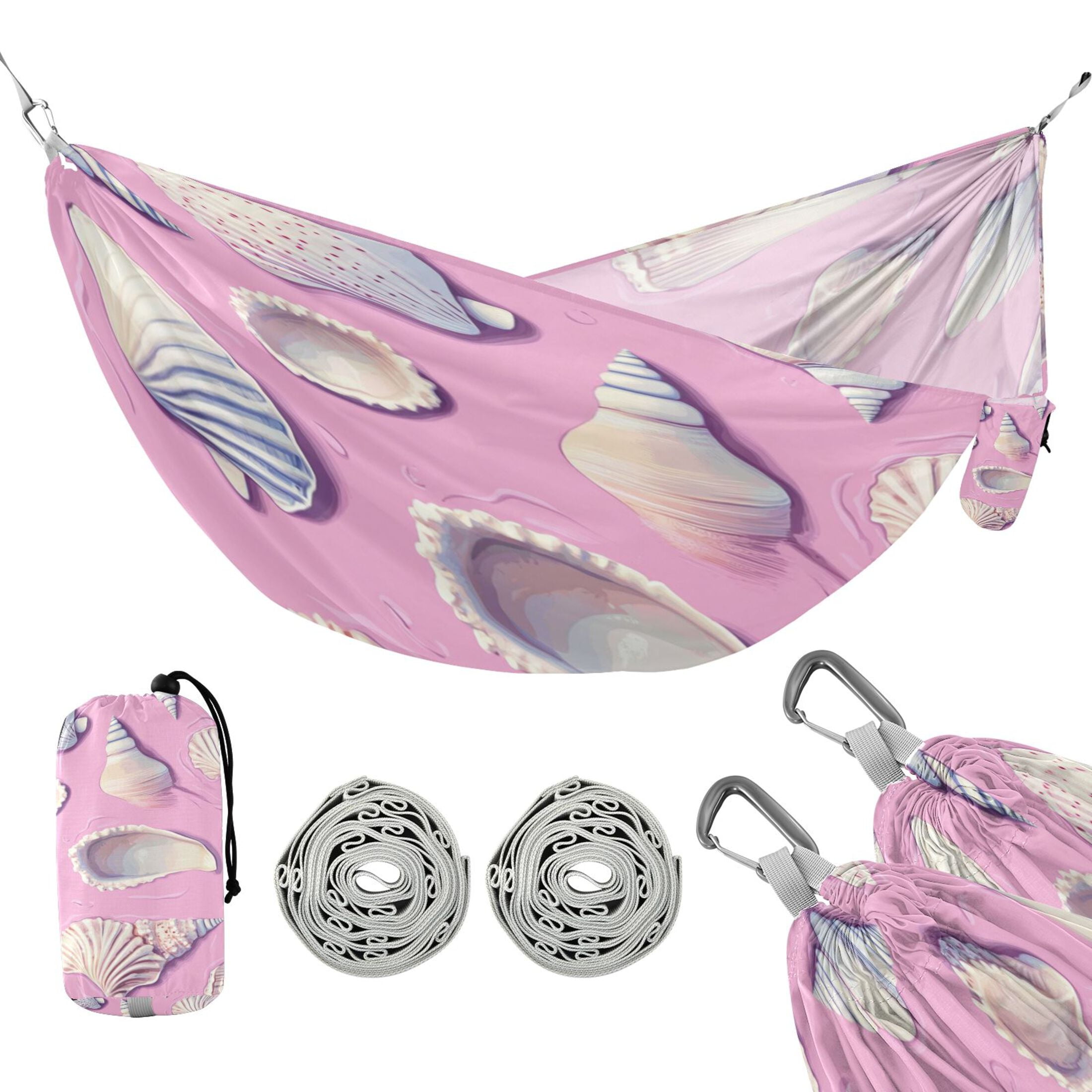 Portable Camping Hammock 300lb Capacity Single Travel Hammock Foldable ...